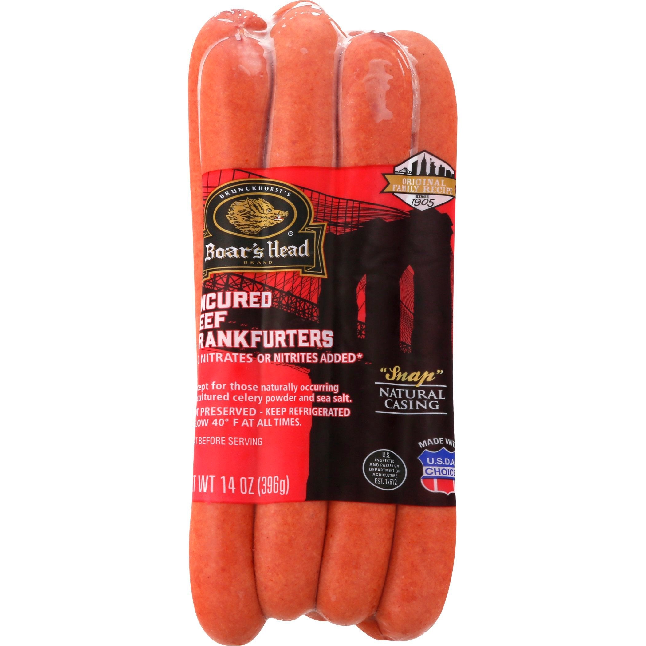 Boar's Head Natural Casing Hot Dogs | Fetterman's: Deli • Coffee ...