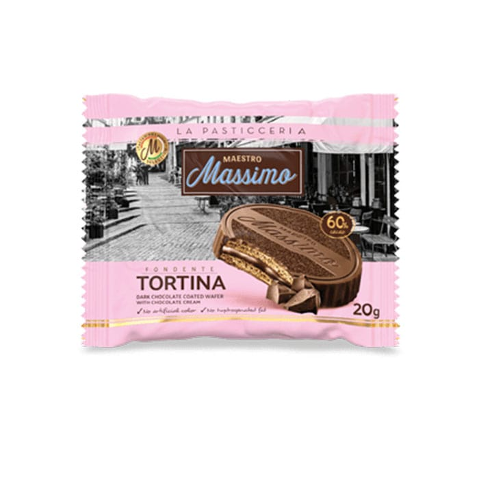 Massimo Tortina Chocolate Covered Wafers .7oz | Fetterman's: Deli ...